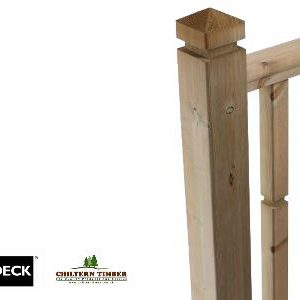 Decking Post – Contemporary Newel Post 85 x 85mm x 1.5m | Chiltern Timber