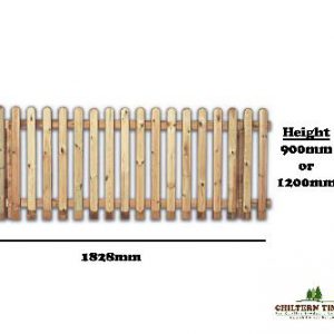 Fence Panel – Round Top Picket Fencing | Chiltern Timber