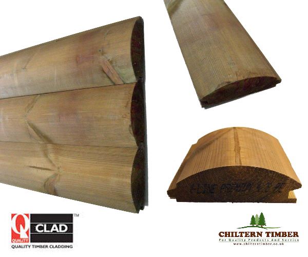 Timber Cladding – Pressure Treated Loglap 44 x 144mm | Chiltern Timber