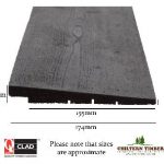 Weatherboard Featheredge SATIN Black Barn Rebated Cladding Q-clad ...