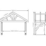 Porch Kit – 1600mm Apex Porch Canopy | Chiltern Timber