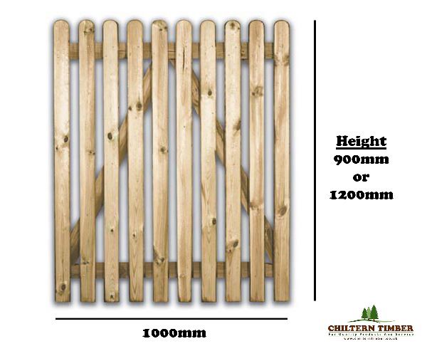 Gate – Round Top Picket Gate | Chiltern Timber