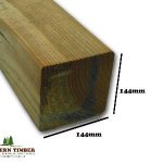 Pressure Treated – 150 x 150mm Planed Finish Post | Chiltern Timber