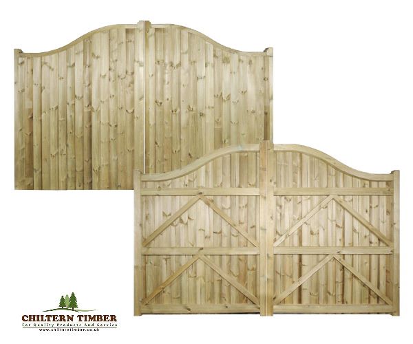 Gate – Drayton Shaped Top Wooden Gate | Chiltern Timber