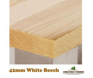 Worktop – Solid White Beech Block Worktop 42mm x Various Widths x ...