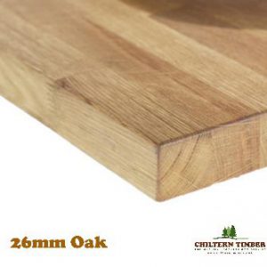 Worktop – Solid Oak Block Worktop 26 x 1220 x 4000mm | Chiltern Timber