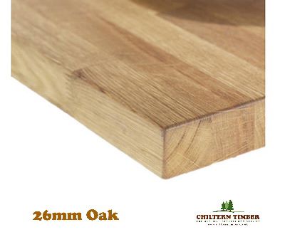 Worktop – Solid Oak Block Worktop 26 x 1220 x 4000mm | Chiltern Timber