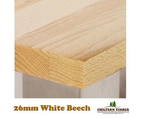 Worktop – Solid White Beech Block Worktop 26mm x Various Widths x ...