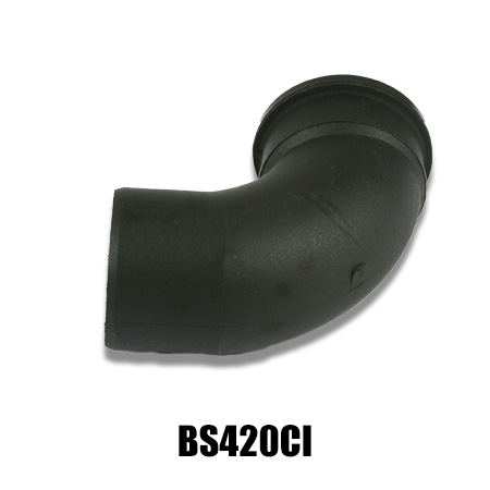 110mm Plastic ‘Cast Iron Style’ Push-fit 92.5 degree Single Socket Bend ...