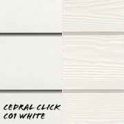 Cedral Click Fibre Cement Cladding Board C01 White | Chiltern Timber
