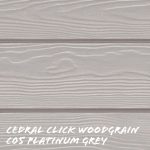 Cedral Click Fibre Cement Cladding Board C05 Platinum Grey | Chiltern ...