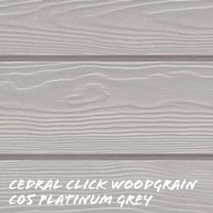Cedral Click Fibre Cement Cladding Board C05 Platinum Grey | Chiltern ...