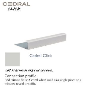 Cedral Click Fibre Cement Cladding Board C05 Platinum Grey | Chiltern ...