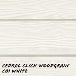 Cedral Click Fibre Cement Cladding Board C01 White | Chiltern Timber