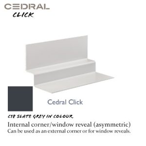 Cedral Click Fibre Cement Cladding Board C18 Slate Grey | Chiltern Timber