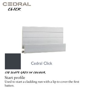 Cedral Click Fibre Cement Cladding Board C18 Slate Grey | Chiltern Timber