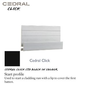 Cedral Click Fibre Cement Cladding Board C50 Black | Chiltern Timber