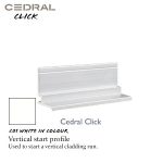 Cedral Click Fibre Cement Cladding Board C01 White | Chiltern Timber