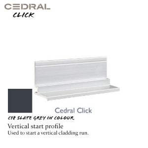 Cedral Click Fibre Cement Cladding Board C18 Slate Grey | Chiltern Timber