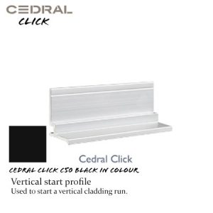 Cedral Click Fibre Cement Cladding Board C50 Black | Chiltern Timber