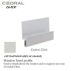 Cedral Click Fibre Cement Cladding Board C05 Platinum Grey | Chiltern ...