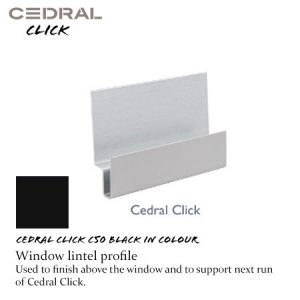 Cedral Click Fibre Cement Cladding Board C50 Black | Chiltern Timber