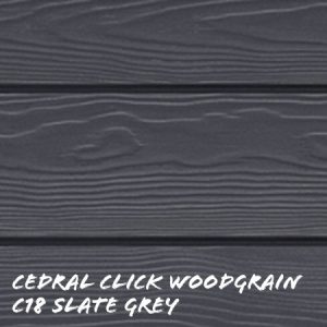 Cedral Click Fibre Cement Cladding Board C18 Slate Grey | Chiltern Timber
