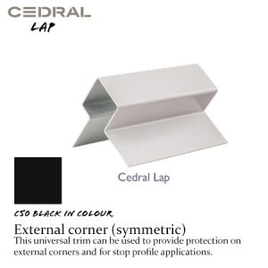 Cedral Lap Fibre Cement Cladding C50 Black | Chiltern Timber