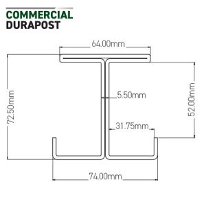 DuraPost Commercial Slotted Posts | Chiltern Timber