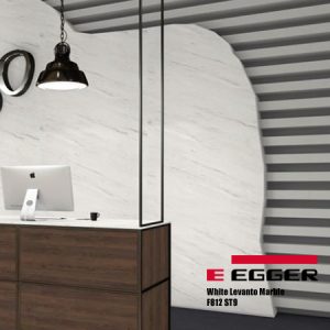 Egger MFC White Levanto Marble F812 ST9 | Chiltern Timber