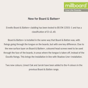 Cladding Millboard Envello Board & Batten+ Fire Rated D MCBF360 ...