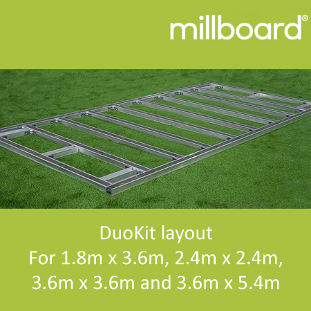 Millboard DuoKit Pre-cut components for DuoSpan Subframe System ...