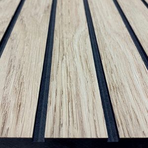 Oak Veneer Double Decor Black MDF Core Wall Panelling | Chiltern Timber