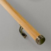 54mm Mopstick Handrail End Cap & Wall Brackets | Chiltern Timber