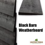 Weatherboard Featheredge SATIN Black Barn Cladding Q-clad | Chiltern Timber