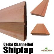 Shiplap Western Red Cedar Channelled 18mm x Various Widths | Chiltern ...