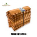 Cedar Shingles Ridge Cap Tiles 5m Pack | Chiltern Timber