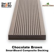 SmartBoard Chocolate Brown Composite Deck Board 3.6m | Chiltern Timber