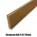 Oak – European Planed Square Edge PSE 20mm Thick, Various Widths | Chiltern Timber