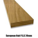 Oak – European Planed Square Edge PSE 20mm Thick, Various Widths | Chiltern Timber