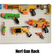 Nerf Gun Rack backing board – White Faced Perforated Hardboard ...