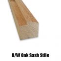 Sash Window – American White Oak Sash Stile 44 x 44mm x various lengths ...