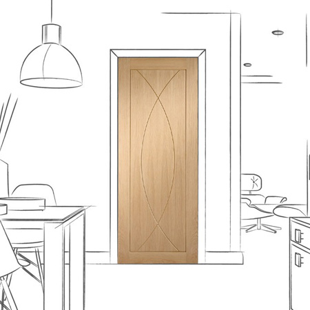 Internal Door – Oak Pesaro | Chiltern Timber