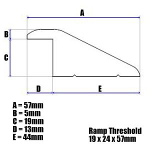 Solid Oak Ramp Threshold | Chiltern Timber