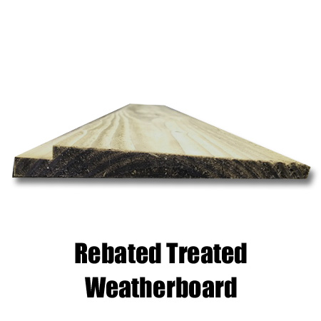 Weatherboard Featheredge Rebated Softwood Barn Cladding Treated ...