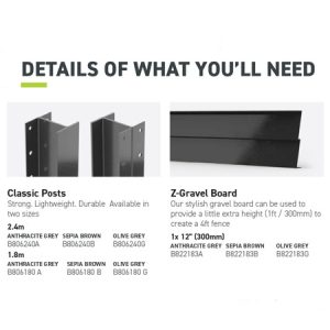 DuraPost Vento Composite Fence Panels | Chiltern Timber